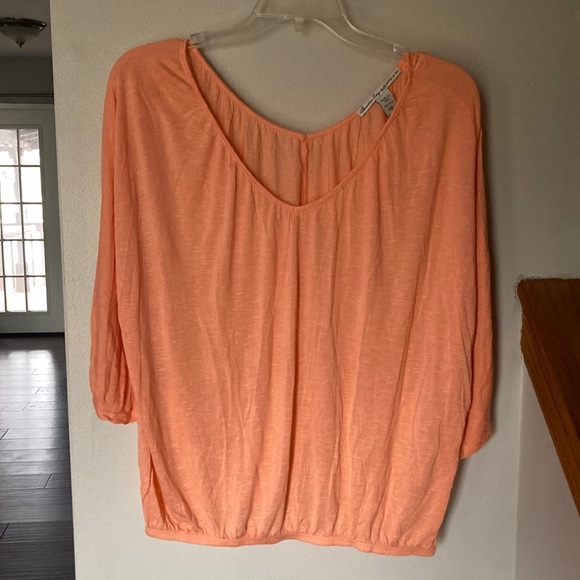 American Rag | Tops | American Rag Orange Asymmetrical Blouse With 34 ...